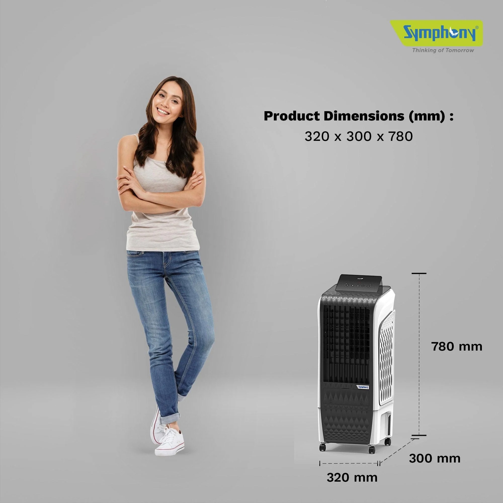 Symphony Diet 3D 12i - Personal Air Cooler 12-litres with Magnetic ...
