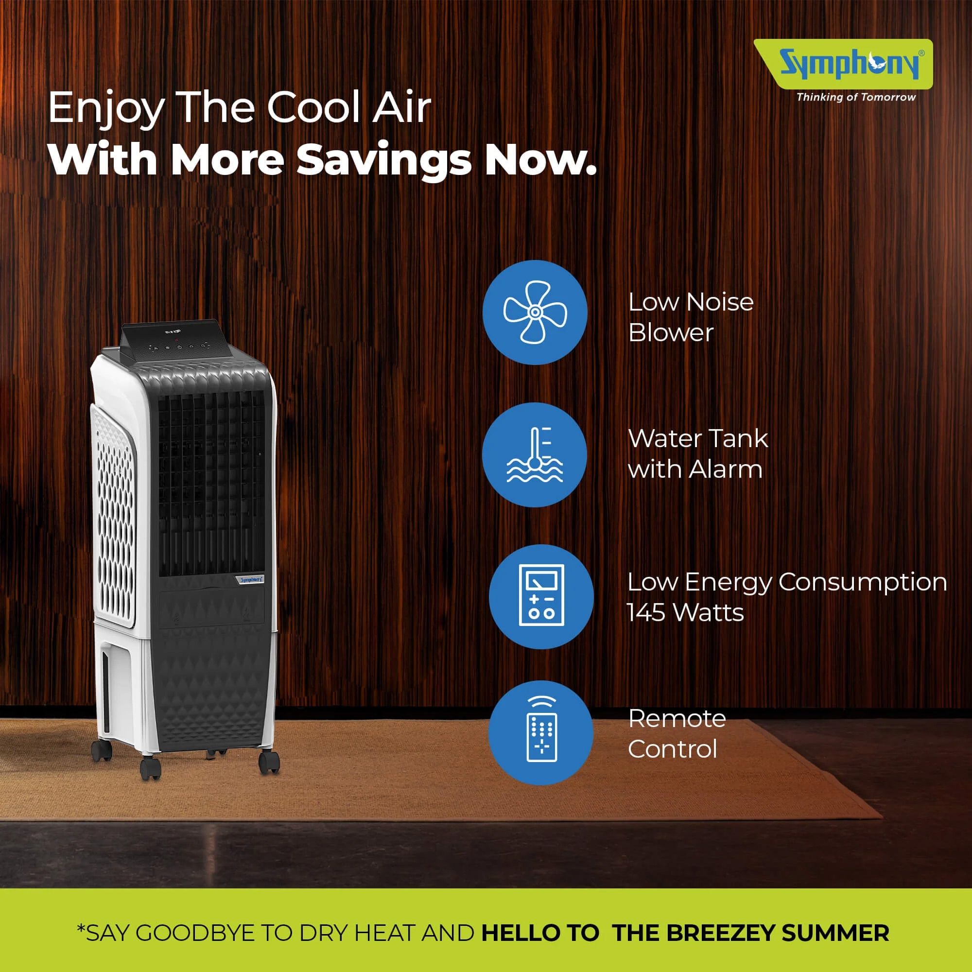 Symphony Diet 3D 20i Personal Air Cooler 20-litres with Magnetic Remote ...