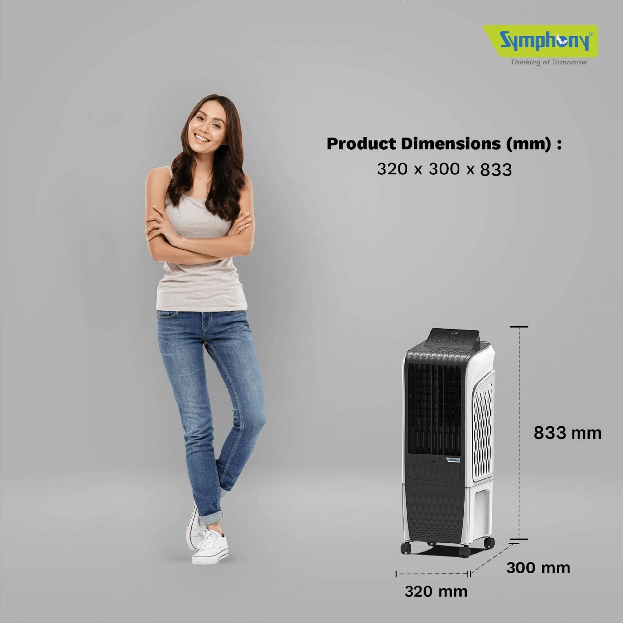 Symphony Diet 3D 20i Personal Air Cooler 20-litres with Magnetic Remote ...