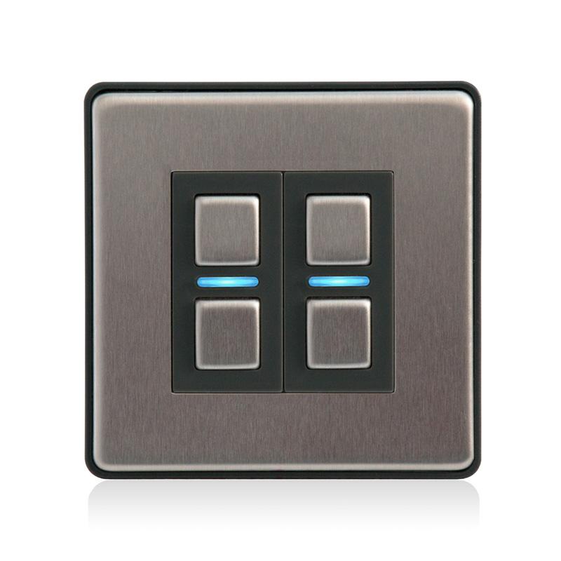 Lightwave Smart Series - Smart Dimmer (1 / 2 / 3 / 4 Gang - White Metal ...