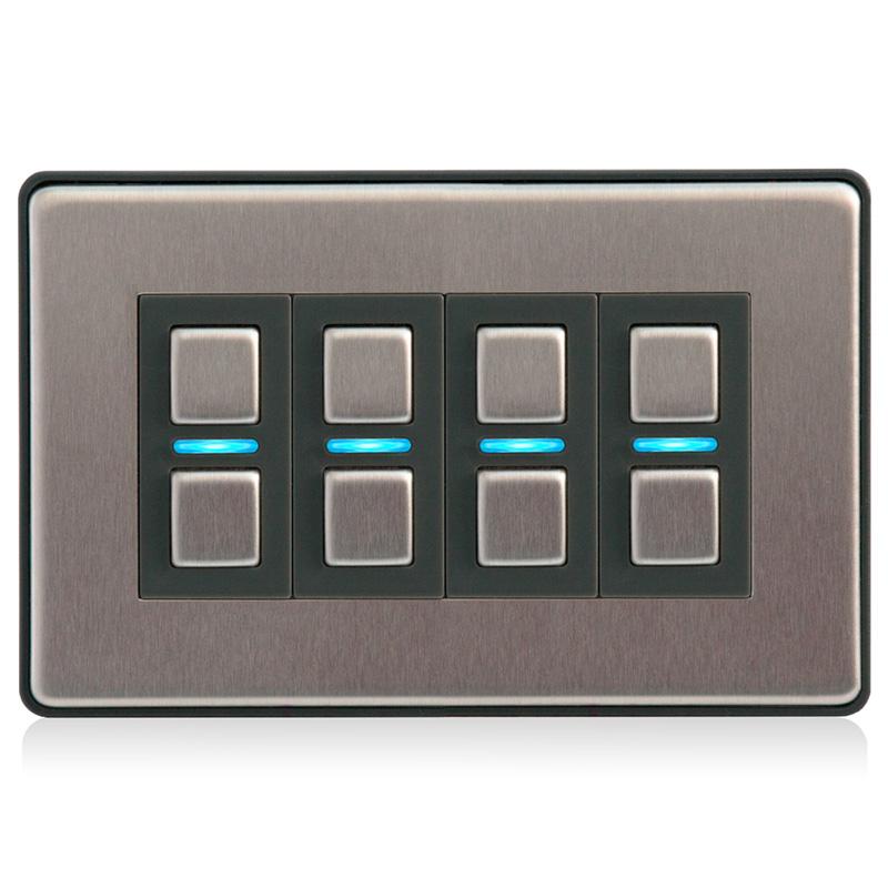 Lightwave Smart Series - Smart Dimmer (1 / 2 / 3 / 4 Gang - White Metal ...