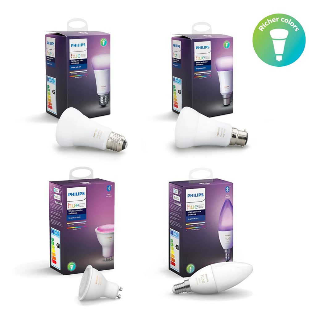 Philips Hue Bluetooth - White Single Bulb (B22 / E14 / E27 / GU10 ...