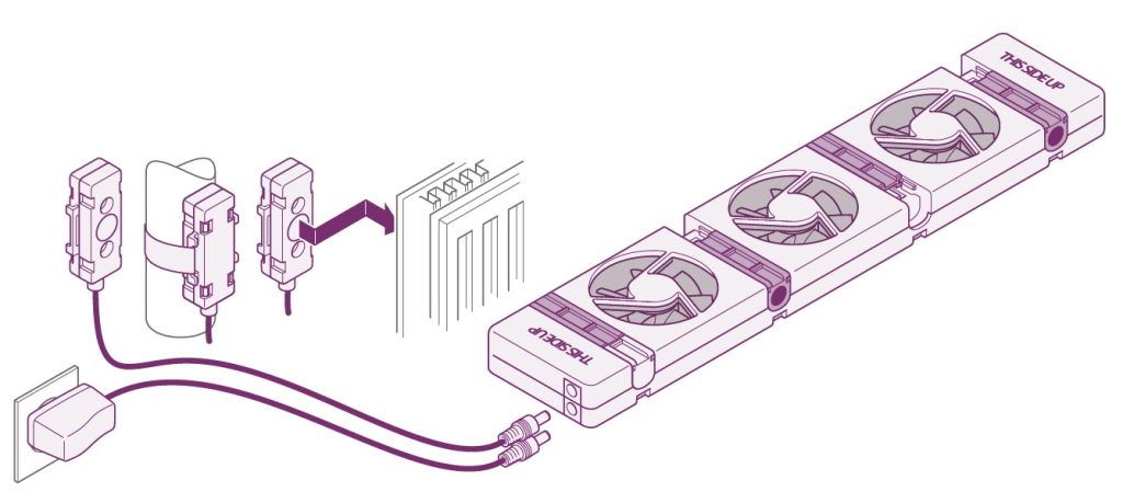 Speed Comfort Smart Radiator Fan (Duo Set) - Smart & Secure Centre