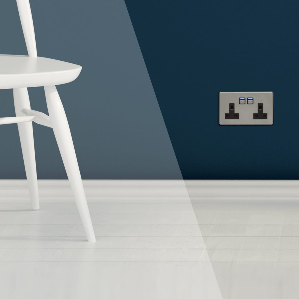 Lightwave Smart Series - Smart Socket 2 Gang - Smart & Secure Centre
