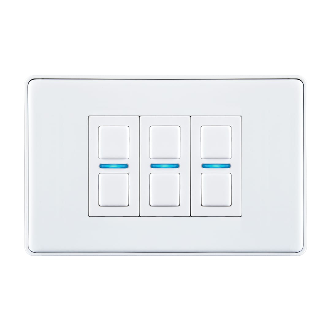 Lightwave Smart Series - Smart Dimmer (1 / 2 / 3 / 4 Gang - White Metal ...