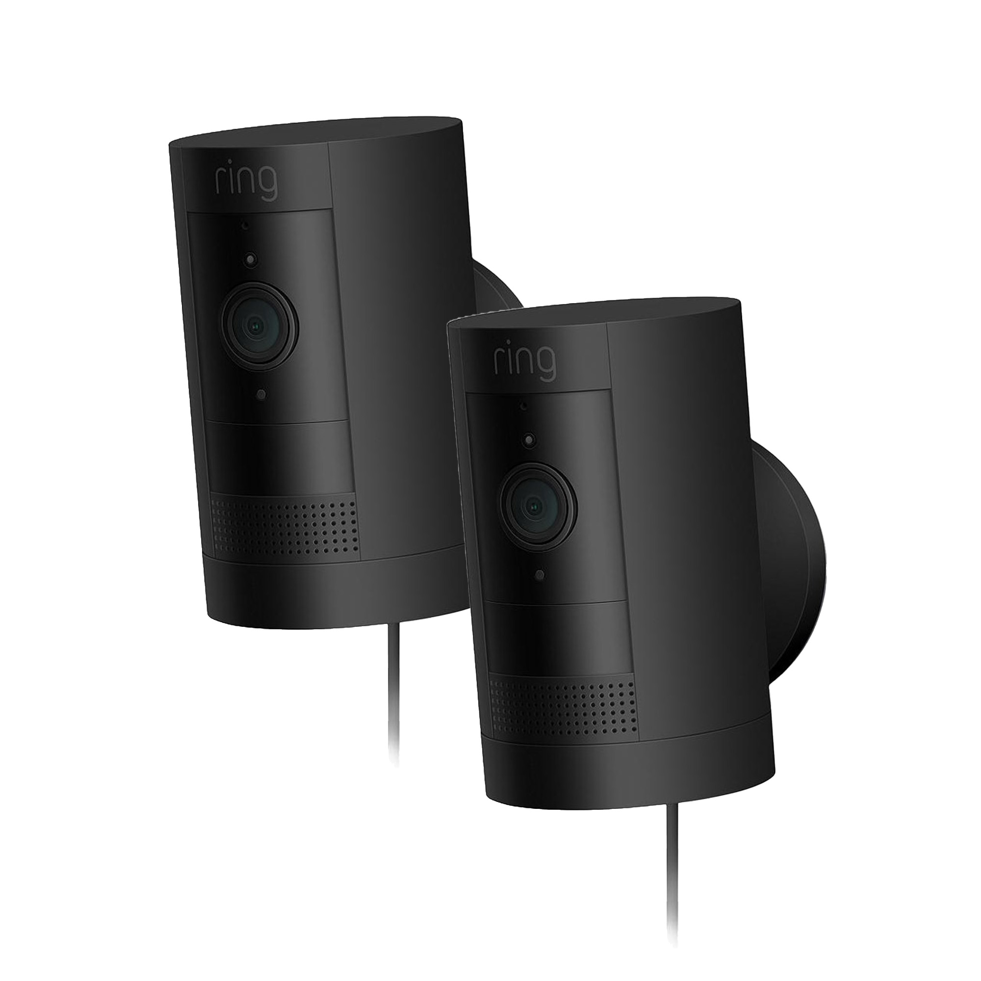 Ring Stick Up Cam Duo Pack (Plug-In / Battery) (Black / White) - Smart ...