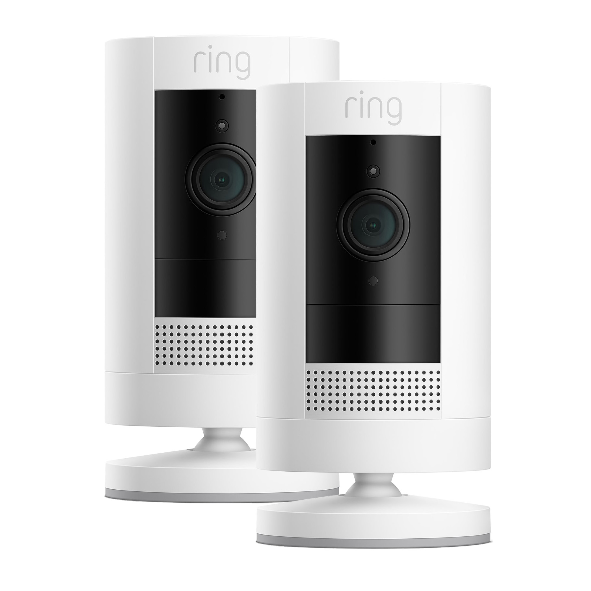 Ring Stick Up Cam Duo Pack (Plug-In / Battery) (Black / White) - Smart ...