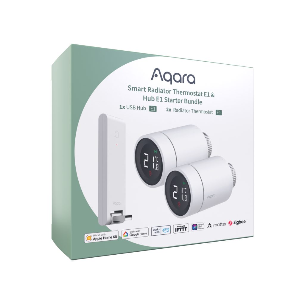 Aqara Smart Radiator Thermostat E1 (Duo) & Hub E1 Starter Bundle ...