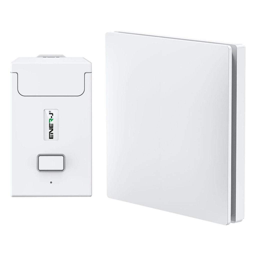 ENER-J - Wireless Kinetic Switch Kit (1 Gang Switch + Receiver) - Smart ...