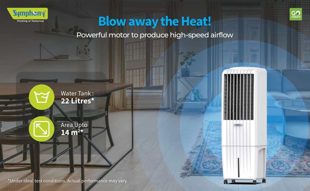 Symphony Diet 22i - Portable Evaporative Air Cooler - Smart & Secure Centre