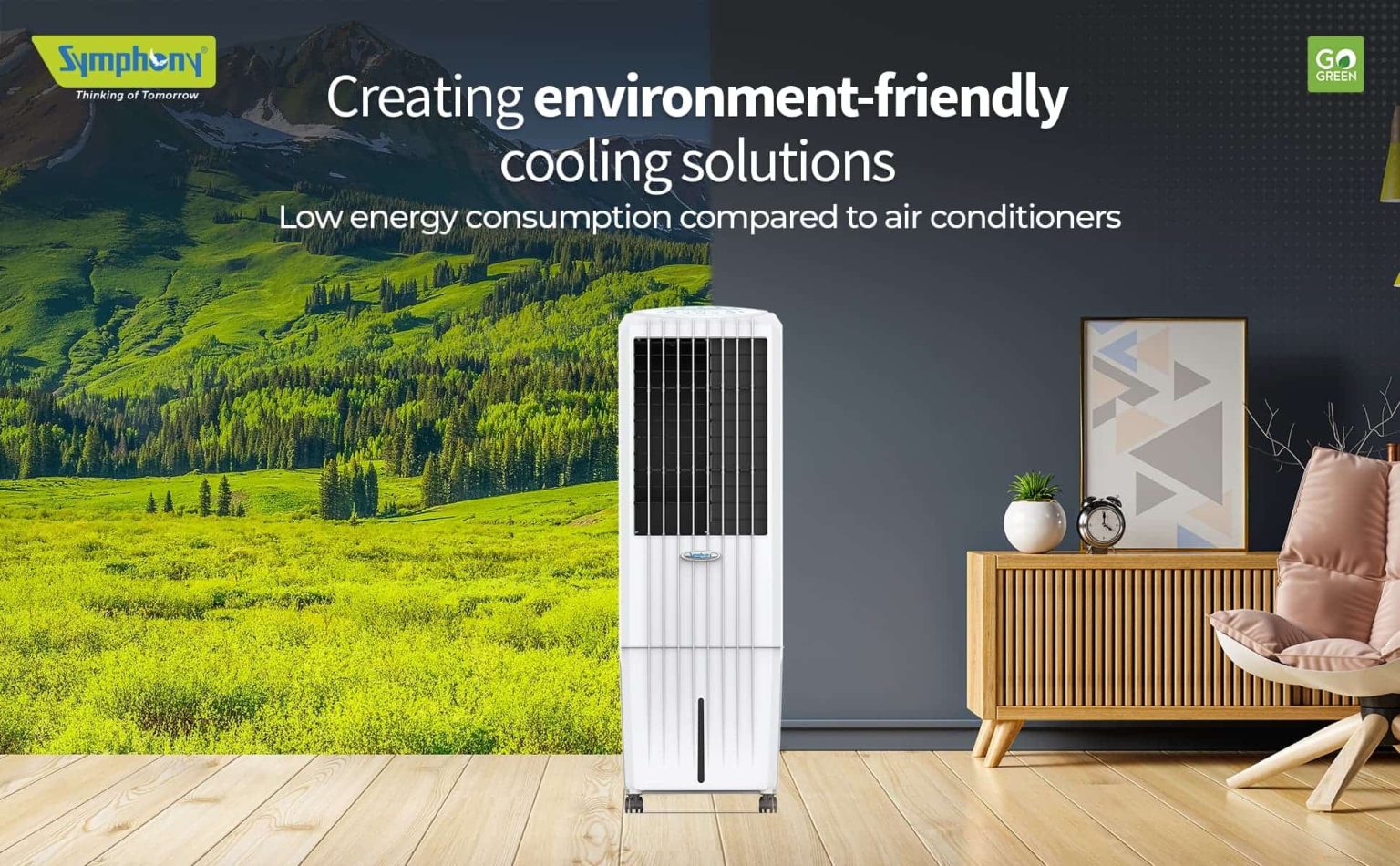 Symphony Diet 22i - Portable Evaporative Air Cooler - Smart & Secure Centre