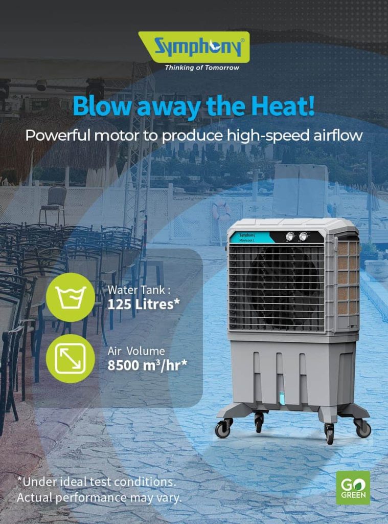 Symphony Movicool L125 - Commercial Evaporative Air Cooler - Smart ...
