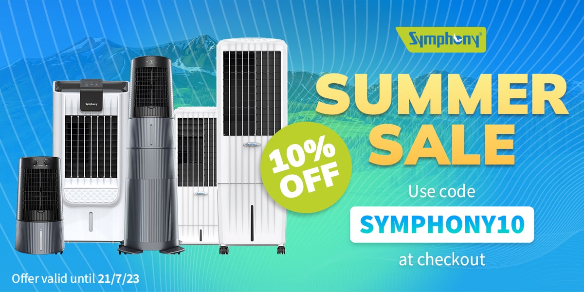 Symphony Evaporative Air Coolers - Smart & Secure Centre