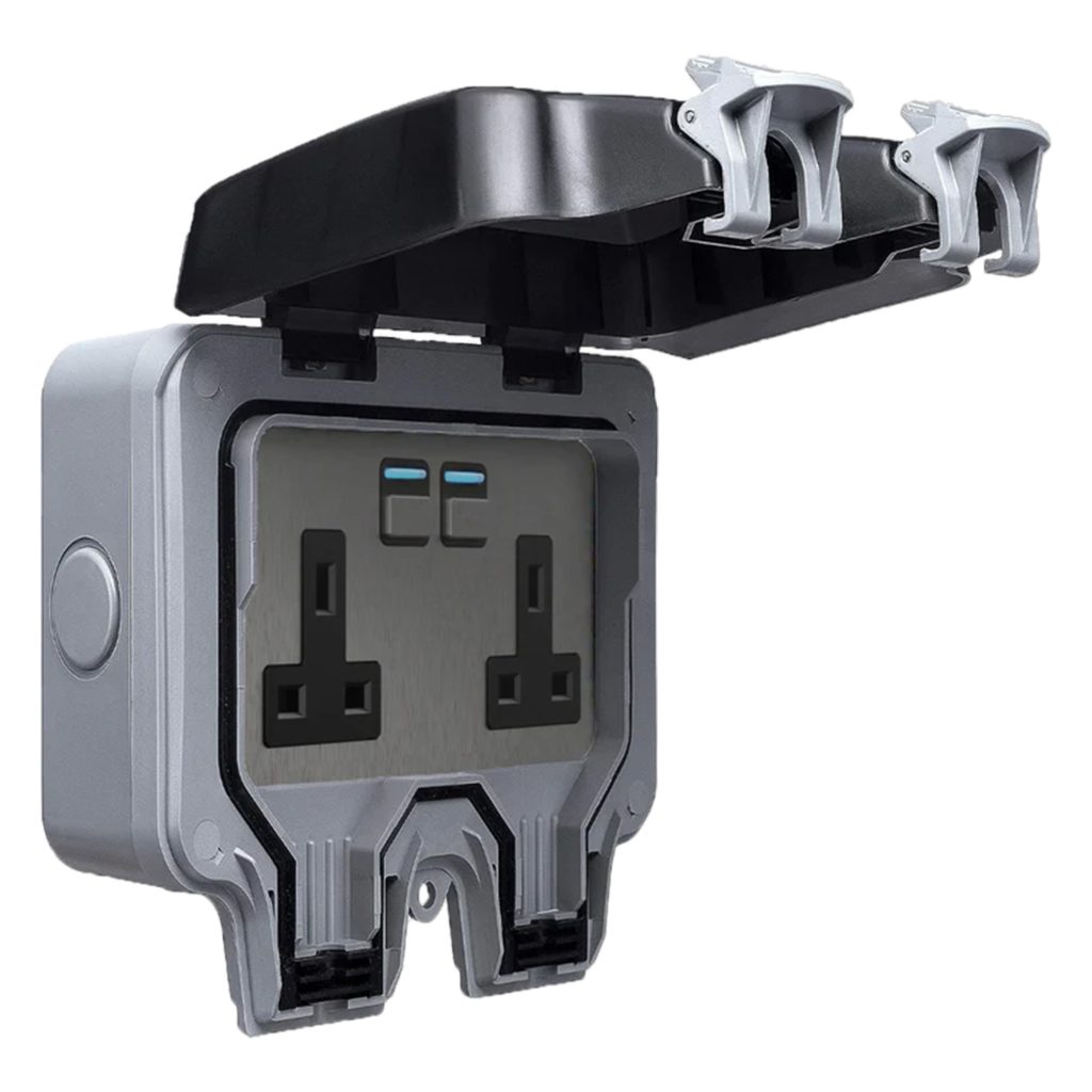 Lightwave - Outdoor Smart Socket 2 Gang - Smart & Secure Centre