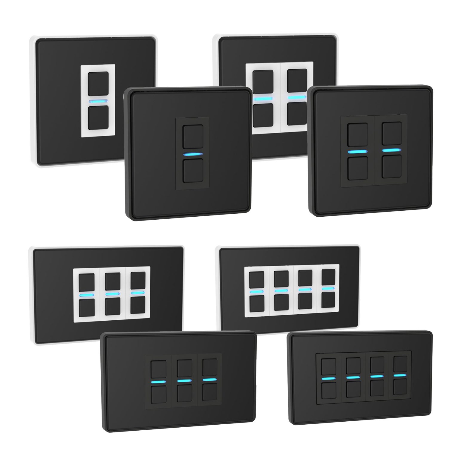 Lightwave Smart Series Luxury Finish - Smart Dimmer (1 / 2 / 3 / 4 Gang ...