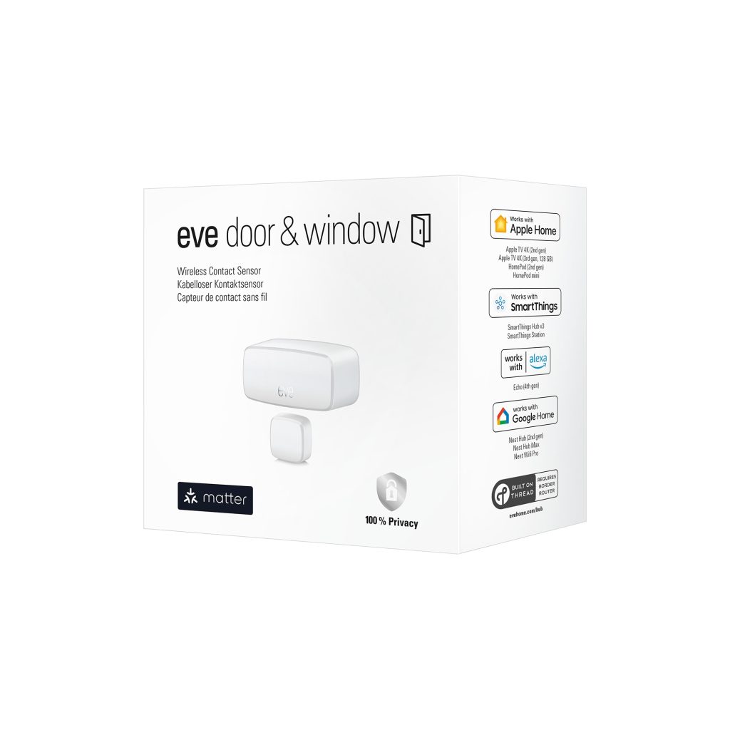 Eve Door & Window - Wireless Contact Sensor - Smart & Secure Centre