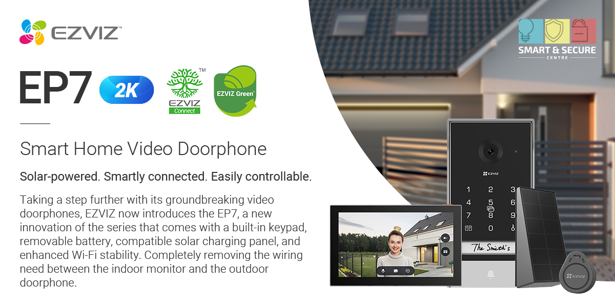 EZVIZ EP7 - 2K Smart Home Video Doorphone - Smart & Secure Centre