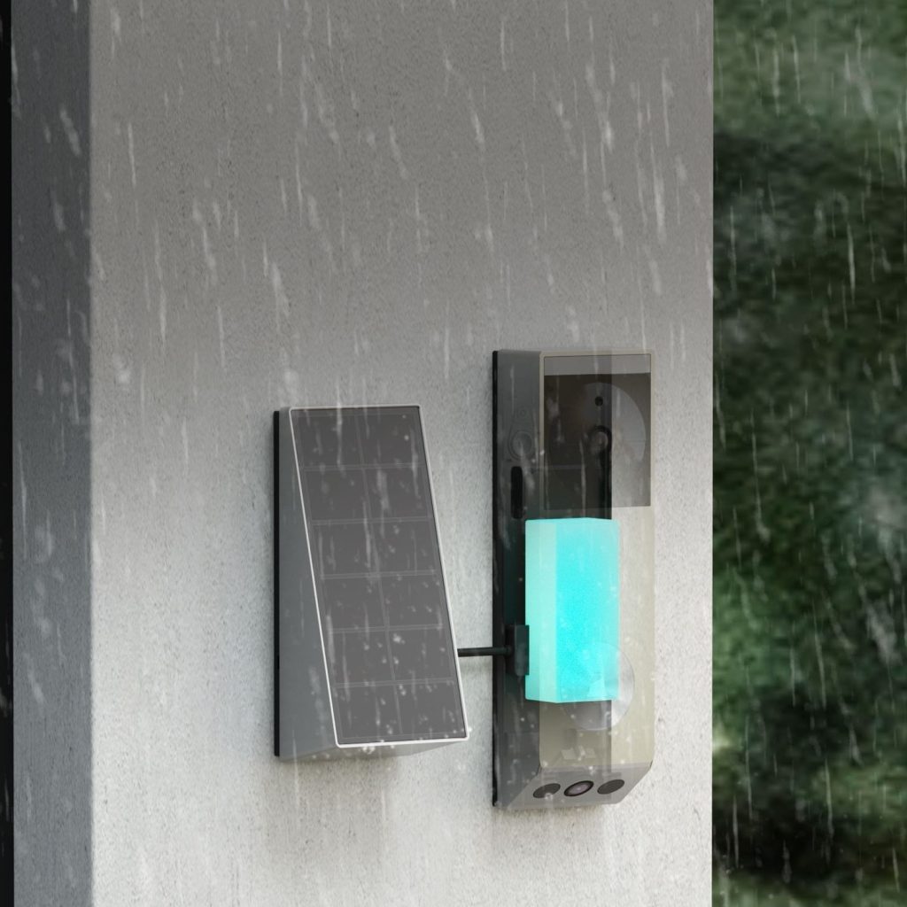 EZVIZ EP3x Pro 2K Battery-Powered Video Doorbell with Solar Panel ...